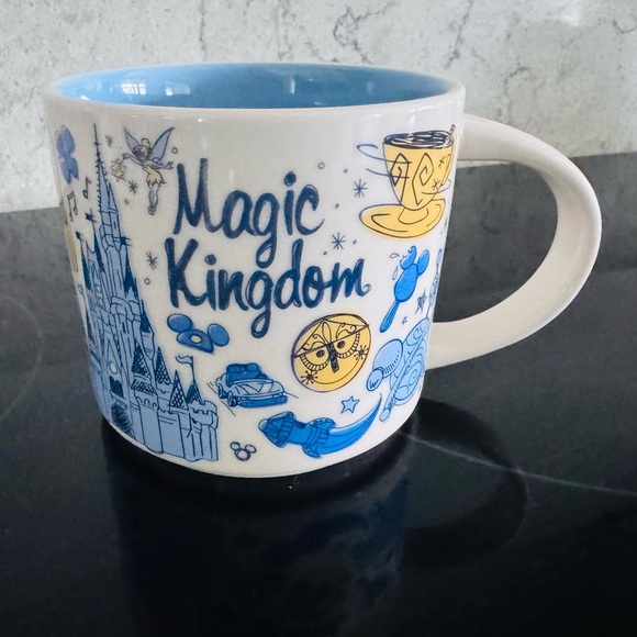 Dining | Starbucks Disneys Magic Kingdom Blue And White Mug Been There ...